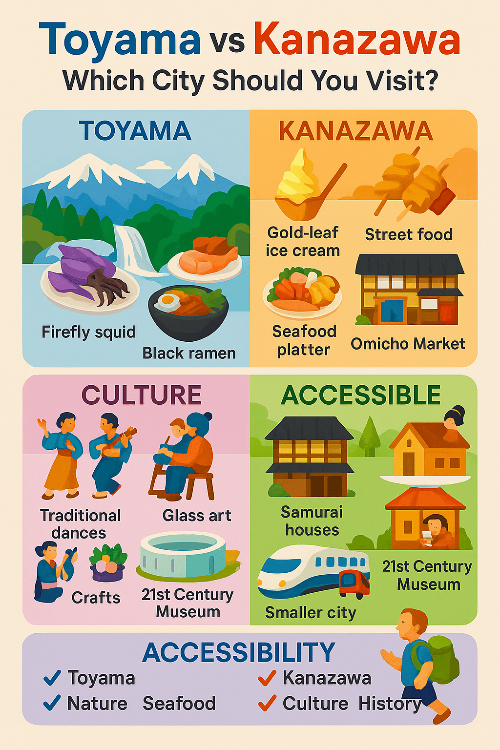 Toyama vs Kanazawa: Which Japanese City Should You Visit?